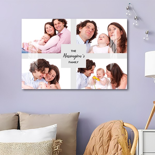 Buy Custom 4 Family Photos Collage Customized Photo Printed Rectangle ...