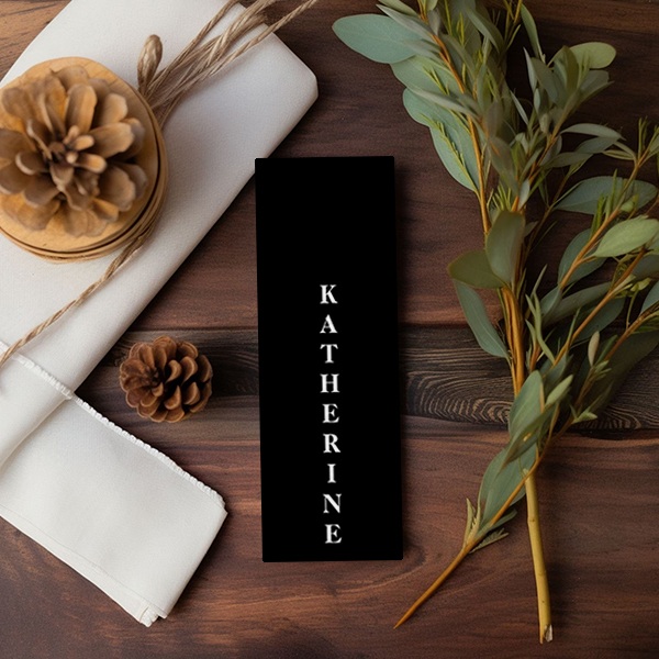 Buy Classic Elegant Black White Minimalist Photo Plain Mini Customized ...