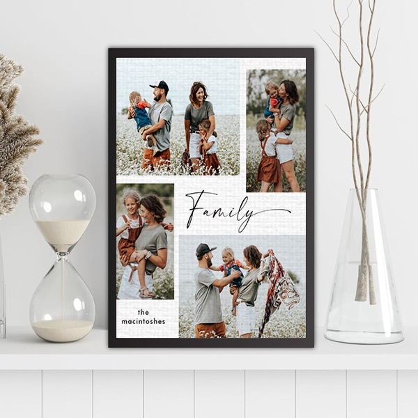 Buy Simple Photo Collage Customized Photo Printed Rectangle Vertical ...