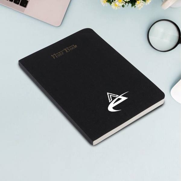 Buy Black Customized A5 Notebook with Textured Cover | 192 Pages with ...
