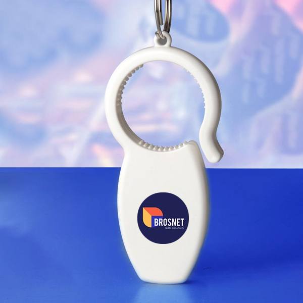 Buy White Customized Universal Bottle and Can Opener Key Chain | yourPrint