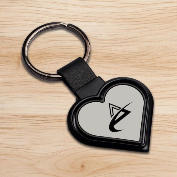 Buy Black Customized Rotating Heart Shape Keychain | yourPrint