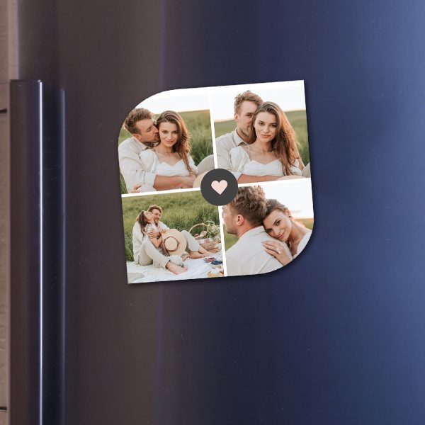 Buy Modern Collage Family Photo Customized Printed Photo Fridge Magnet ...