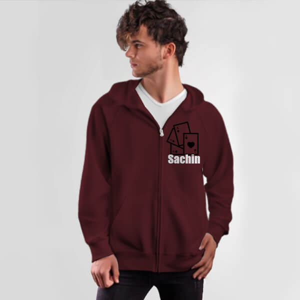 Buy Player Customized Unisex Printed Zipper Hoodie | yourPrint