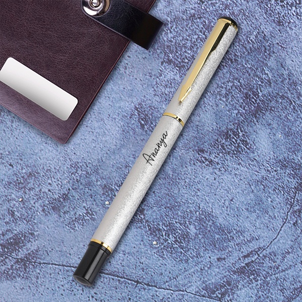 Buy Silver And Golden Customized Metal Pen | yourPrint