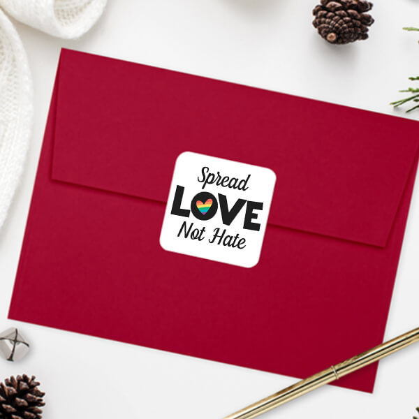 Buy Spread Love Not Hate Customized Printed Sticker | yourPrint
