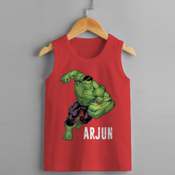 Buy Superhero Customized Kid’s Cotton Vest Tank Top | yourPrint