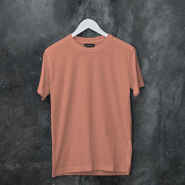 Buy Asphalt Solid Plain Half Sleeve Men's Cotton T-Shirt by yP Basics ...
