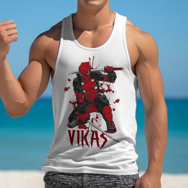 Buy Cutting Edge Superhero Customized Tank Top Vest for Men | yourPrint