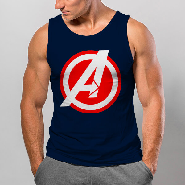 Buy Superhero Initials Customized Tank Top Vest for Men | yourPrint