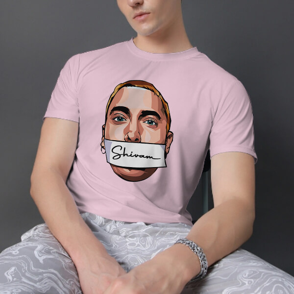 Buy My Name Is Customized Printed Men's Half Sleeves Cotton T-Shirt ...