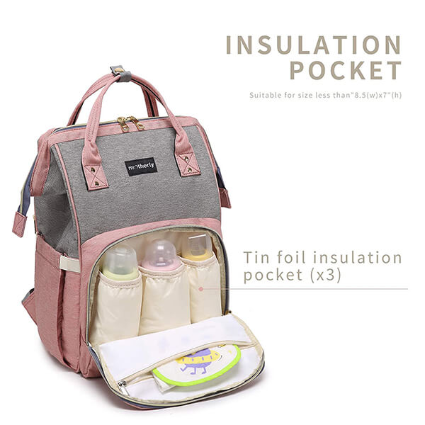 Buy Grey Pink Customized Motherly Bag | yourPrint