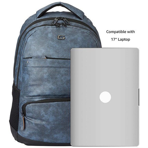 Buy Navy Blue, Black Customized Gear Vintage2 Anti Theft Faux Leather ...