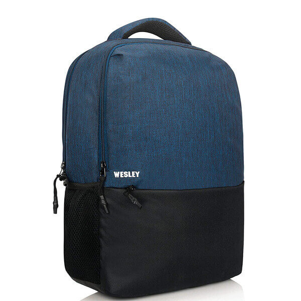 Buy Blue and Black Wesley Waterproof Backpack | yourPrint
