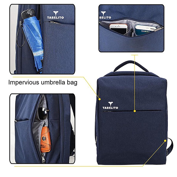 Buy Blue Customized Casual Laptop Bag 15.6-inch, 25 Litres | yourPrint
