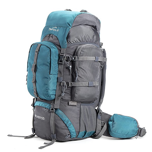 Buy Grey Customized 55 Litre Internal Frame Rucksack For Trekking and ...