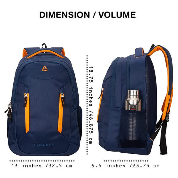 Buy Navy Blue Customized 38L Laptop Backpack With 2 Compartments ...