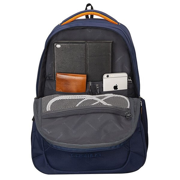 Buy Navy Blue Customized 38L Laptop Backpack With 2 Compartments ...