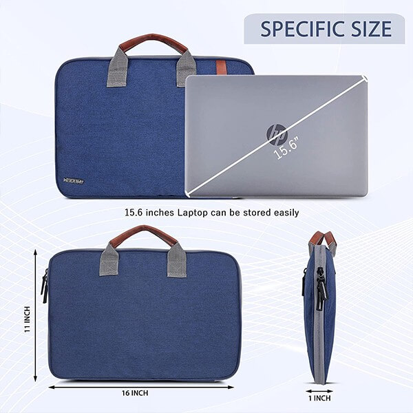 Buy Blue Customized Wooum Water Resistant Laptop Case | yourPrint