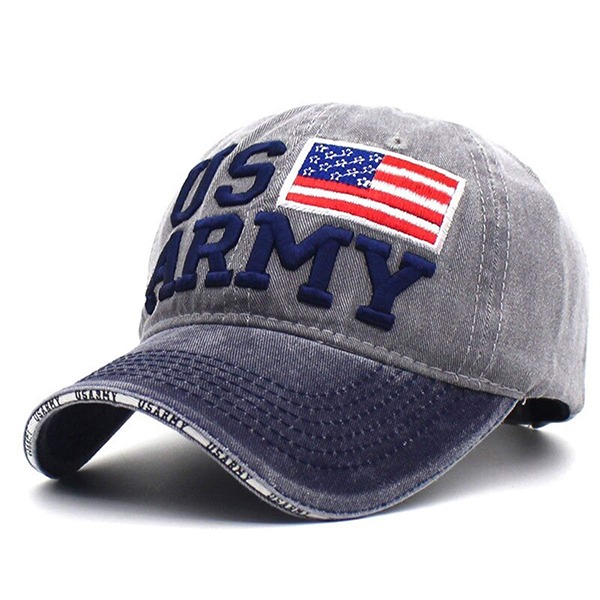 Buy Grey US Army Designed Customized Unisex Cap Online | yourPrint