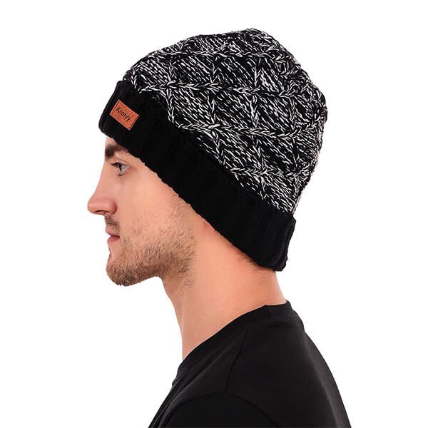 Buy Black Customized Woolen Cap Online | yourPrint
