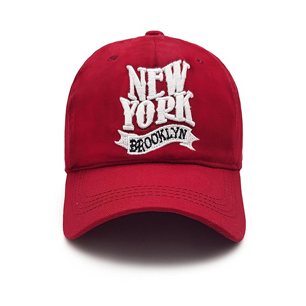 Buy Red Customized Solid Baseball Casual Sports Adjustable Cap Online ...