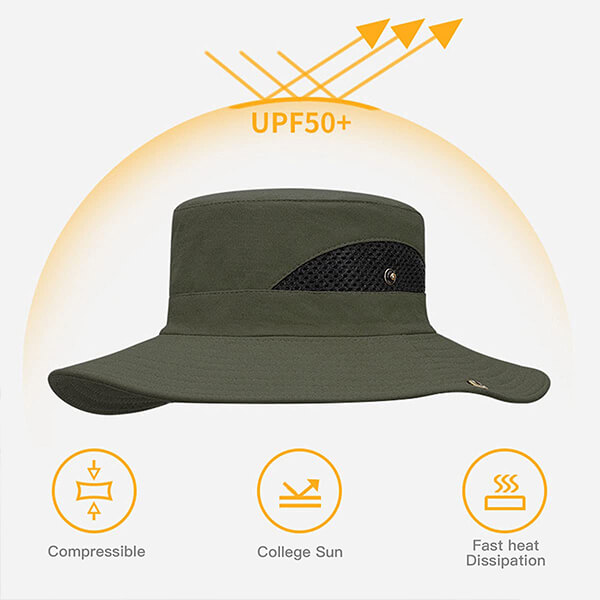 Buy Army Green Customized Sun Protection Cap Online | yourPrint