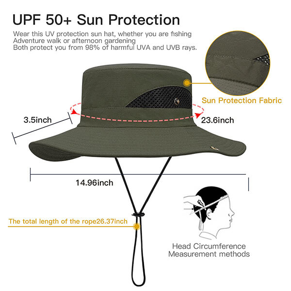 Buy Army Green Customized Sun Protection Cap Online | yourPrint