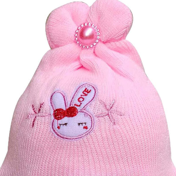 Buy Blue-Pink Customized Monkey Cap for Infants (0-6 Months) Online ...