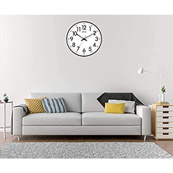 Buy White Customized Ajanta Plastic Abstract Office Clock | yourPrint