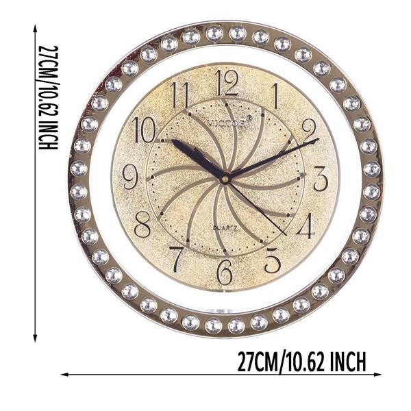 Buy Golden Customized Design Round Home Decor Golden Color Dial Diamond ...