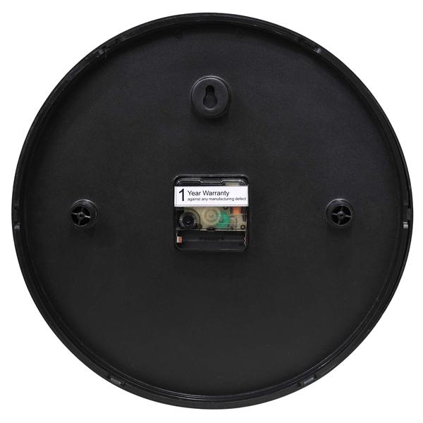 Buy Grey Customized 12" Contemporary Plastic & Glass Wall Clock ...