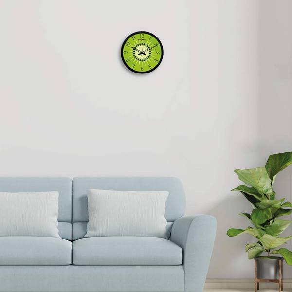 Buy Green Customized 12" Contemporary Plastic & Glass - Silent Movement ...