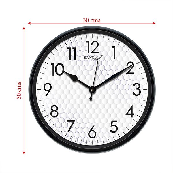 Buy White with Black Panel Customized 12" Plastic & Glass Decorative ...