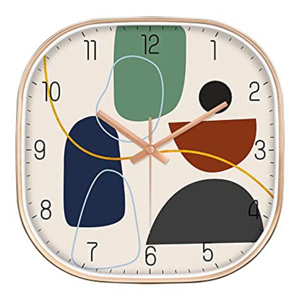 Buy Off White Customized Non Ticking Silent Quartz Fancy Wall Clock ...