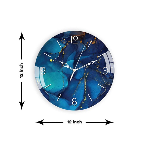 Buy Dark Blue Customized Wall Clock for Home & Office (Size - 12 ...