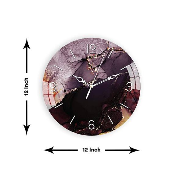 Buy Multicolor Customized Unique Shades Printed Acrylic Wall Clock for ...