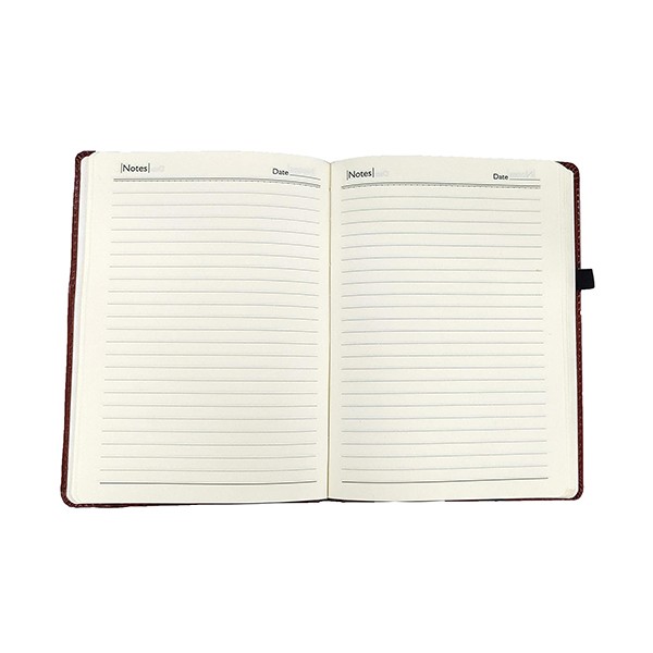 Buy Brown Customized Hard Bound Diary with PU Leather (A5, 5.8" x 8.3 ...