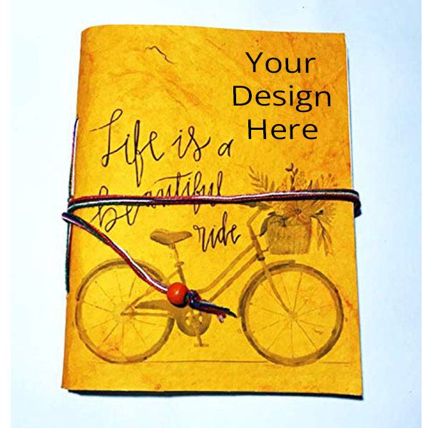 Buy Yellow Customized Handmade Beautiful Designer Diary Online | yourPrint