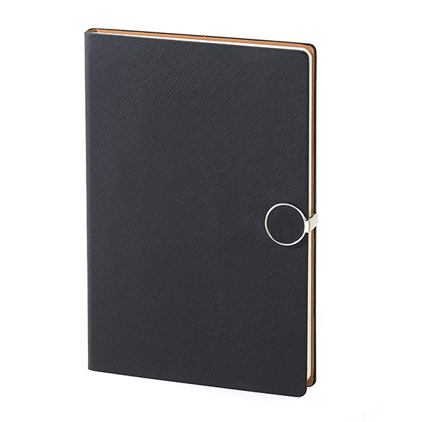 Buy Rich Black Customized A-5 PU Leather Notebook Journal Diary with ...