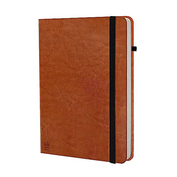 Buy Brown Customized Pu Notebook Undated Diary A5 Size Notebook Journal Diary With 192 Ruled