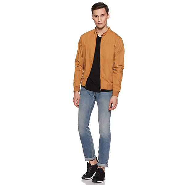 Buy Brown Customized Pepe Jeans Men's Jacket | yourPrint