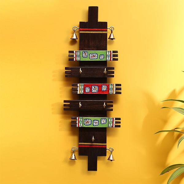 Buy Brown Customized Wood Home Deorative Keychain Holder Key Hangers ...