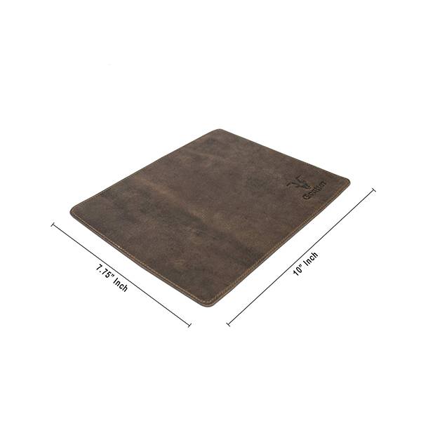 Buy Dark Brown Customized Leather Mouse Pad, Standard Size | yourPrint