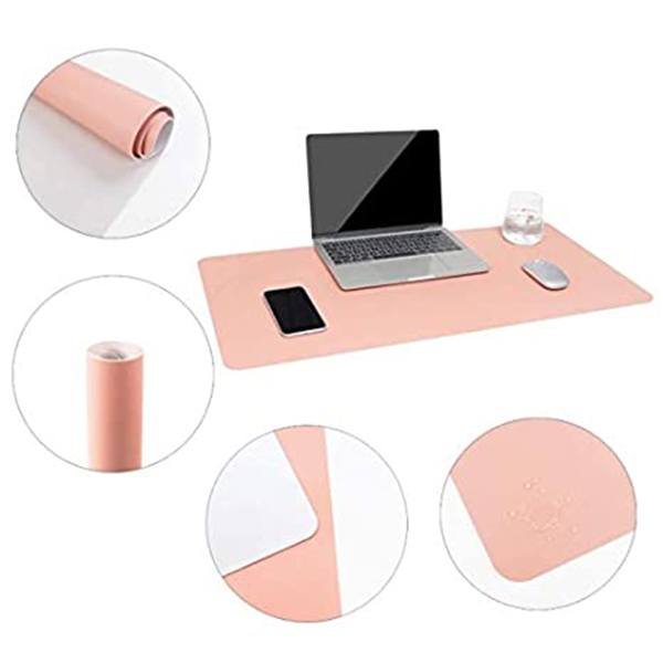 Buy Pink Customized Leather Desk Pad Protector, Mouse Pad, Office Desk ...