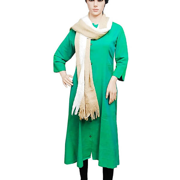 Buy Beige Customized Knitted Warm Muffler Online | yourPrint