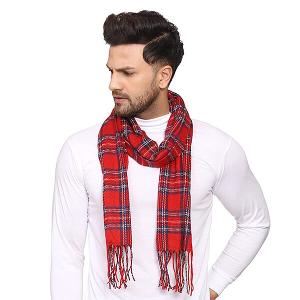 Buy Red Striped Customized Unisex Scarf Online | yourPrint