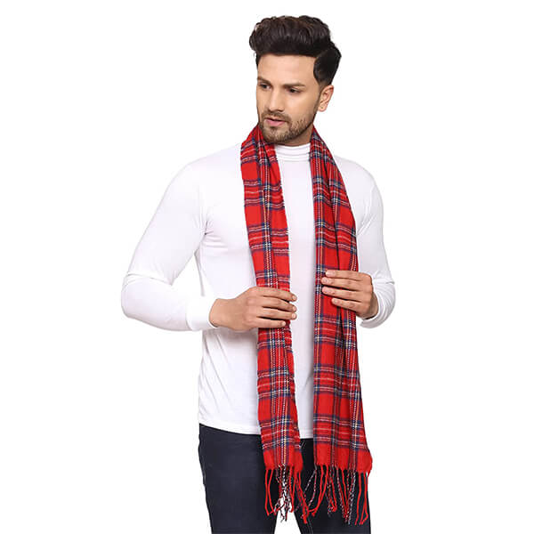 Buy Red Striped Customized Unisex Scarf Online | yourPrint