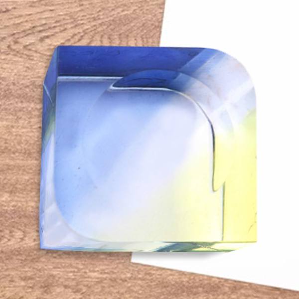 Buy Blue Customized Stylish Acrylic Paper Weight For Office Study Table buy-blue-customized-stylish-acrylic-paper-weight-for-office-study-table