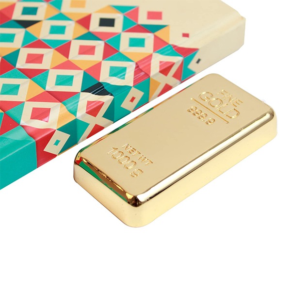 Buy Gold Customized Metal Gold Bar Paper Weight for Office Table ...